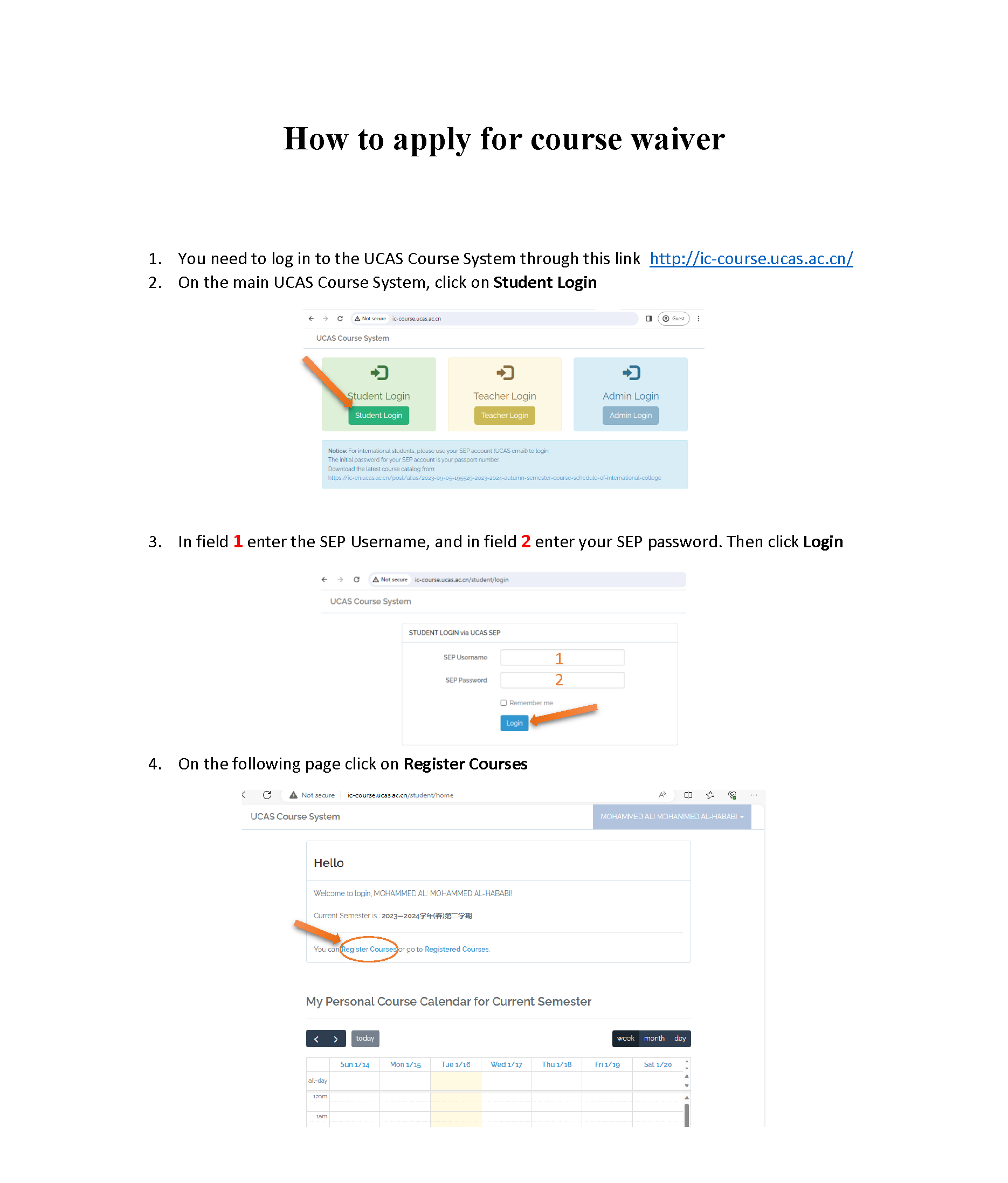 How to apply for course waiver | IC-UCAS